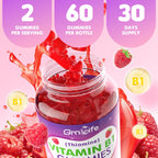 Natural Vitamin B1 gummies for daily use