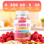 Natural Vitamin B1 gummies for vitality
