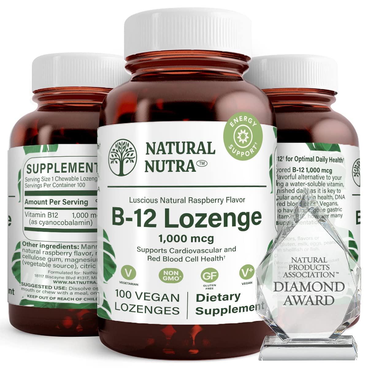 natural vitamin b12 lozenges for energy