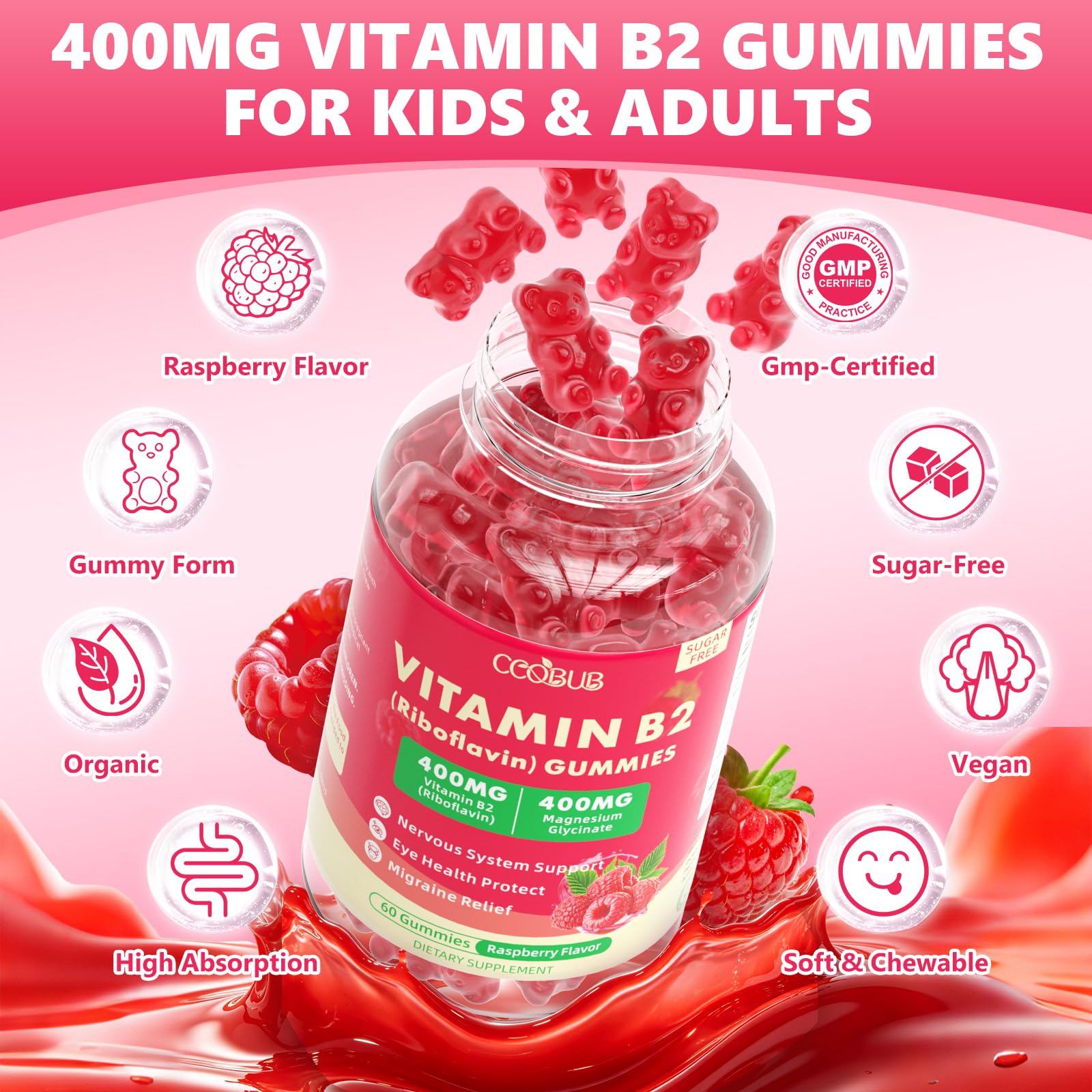 Natural vitamin B2 for healthy skin