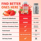 Natural Vitamin B2 gummies for metabolism