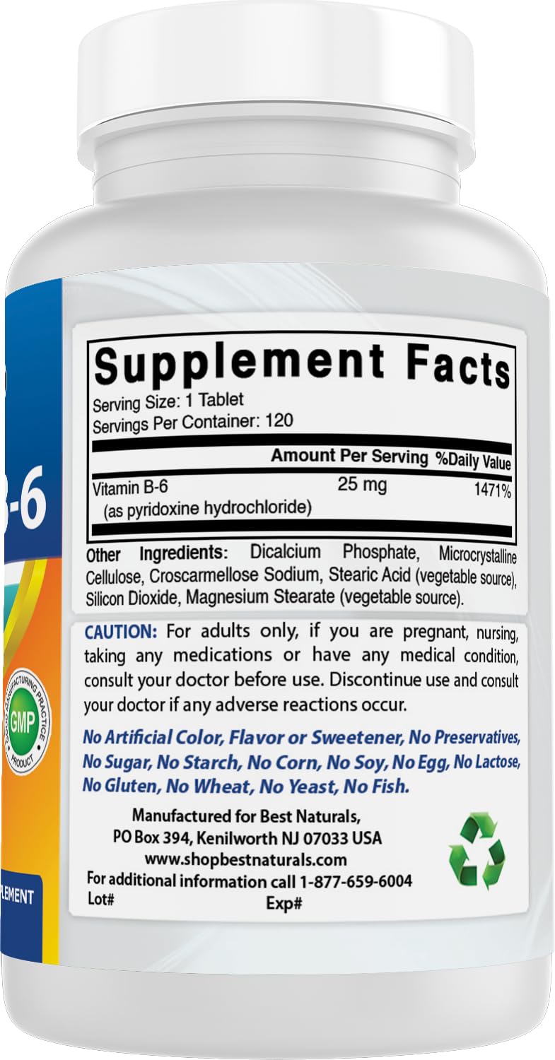 Natural Vitamin B6 for better sleep