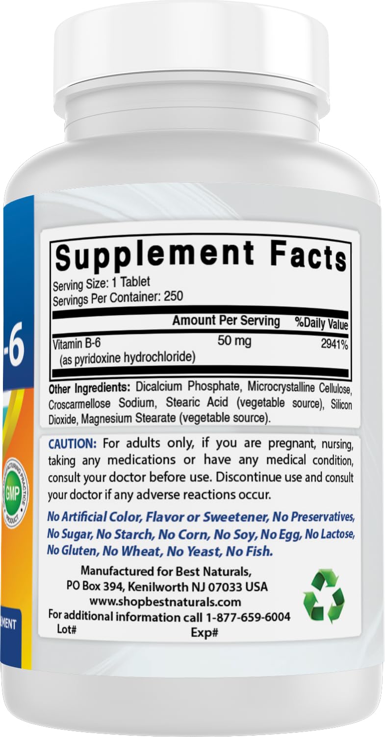 Natural Vitamin B6 for mood support