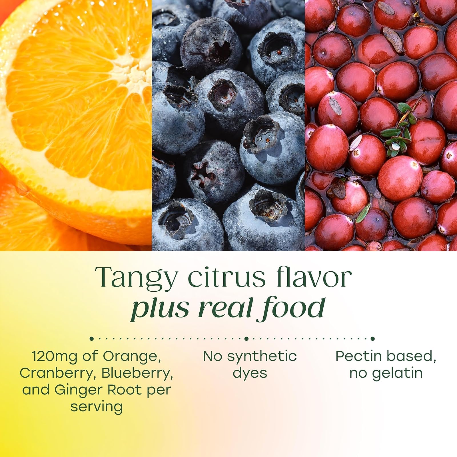 Natural vitamin C gummies for kids and adults