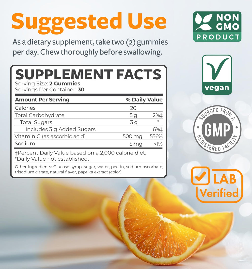 natural vitamin c gummies for skin glow