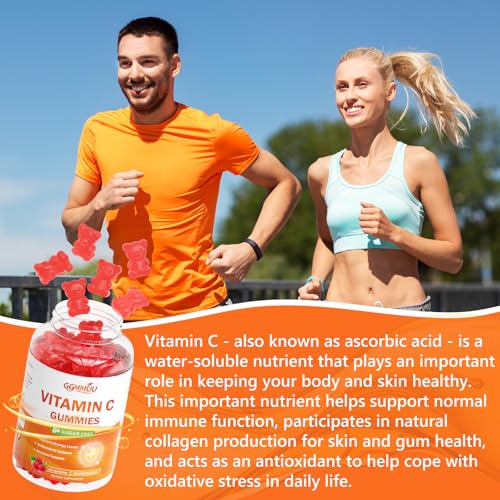Natural Vitamin C gummies for skin health