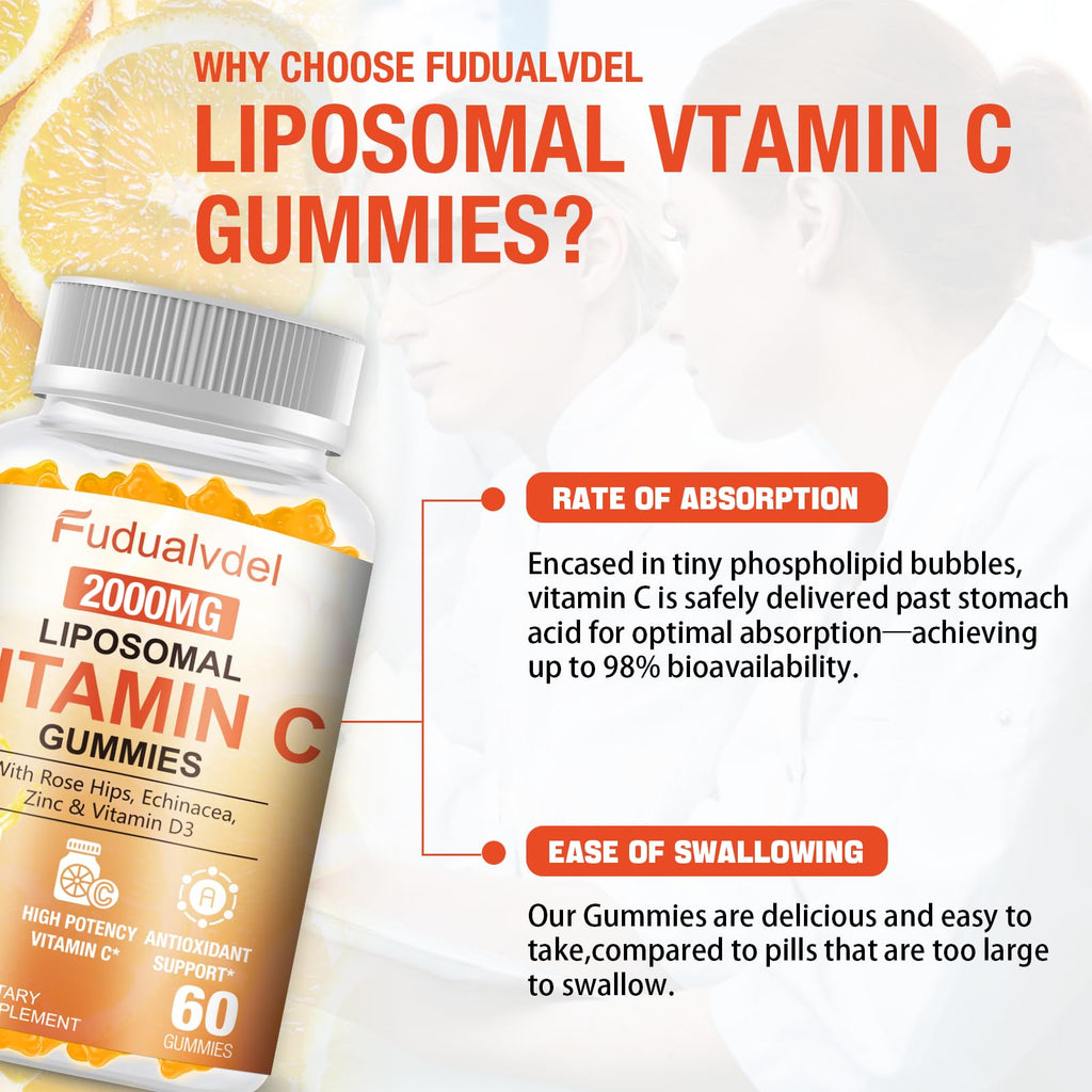 Natural Vitamin C gummies for skin health