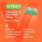 Natural vitamin C gummies for skin support