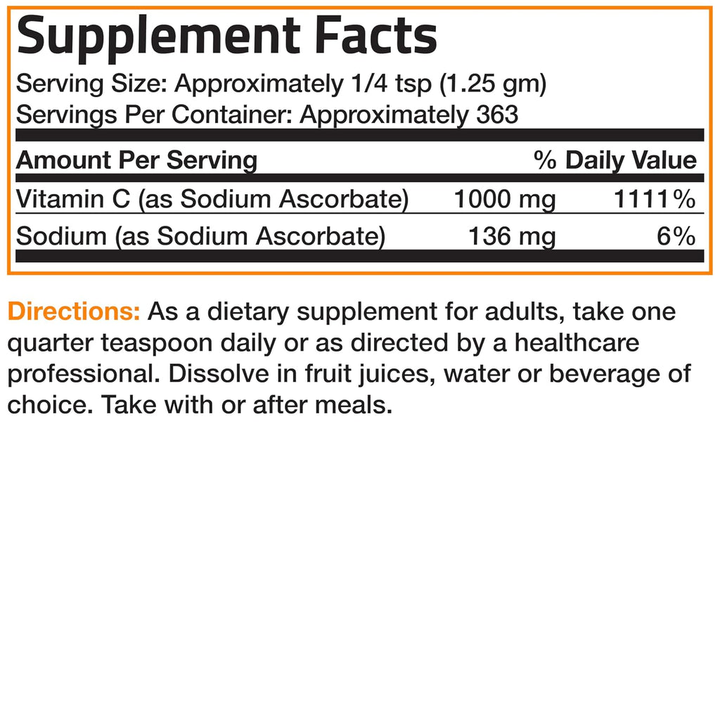 natural vitamin C powder for energy