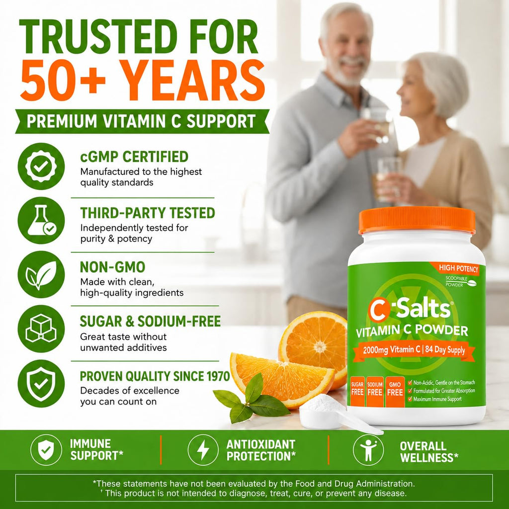 Natural vitamin C powder for energy