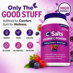 Natural vitamin C powder supplement