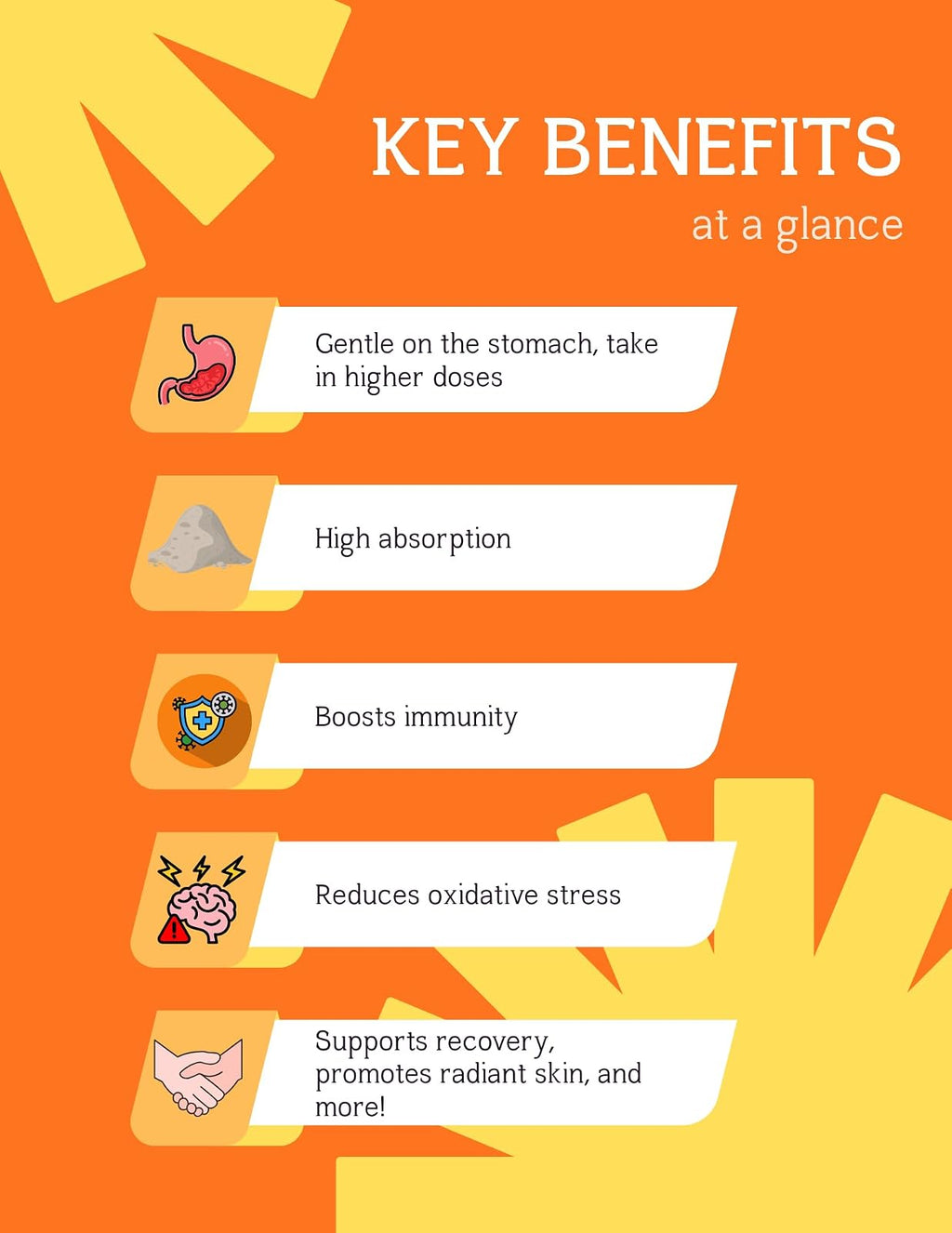 Natural Vitamin C powder supplement