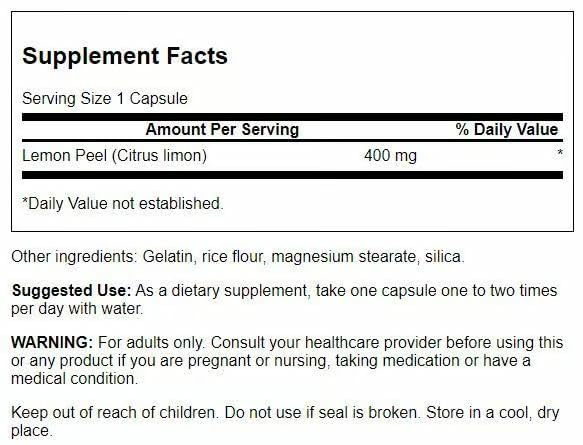 natural vitamin C source from lemon peel