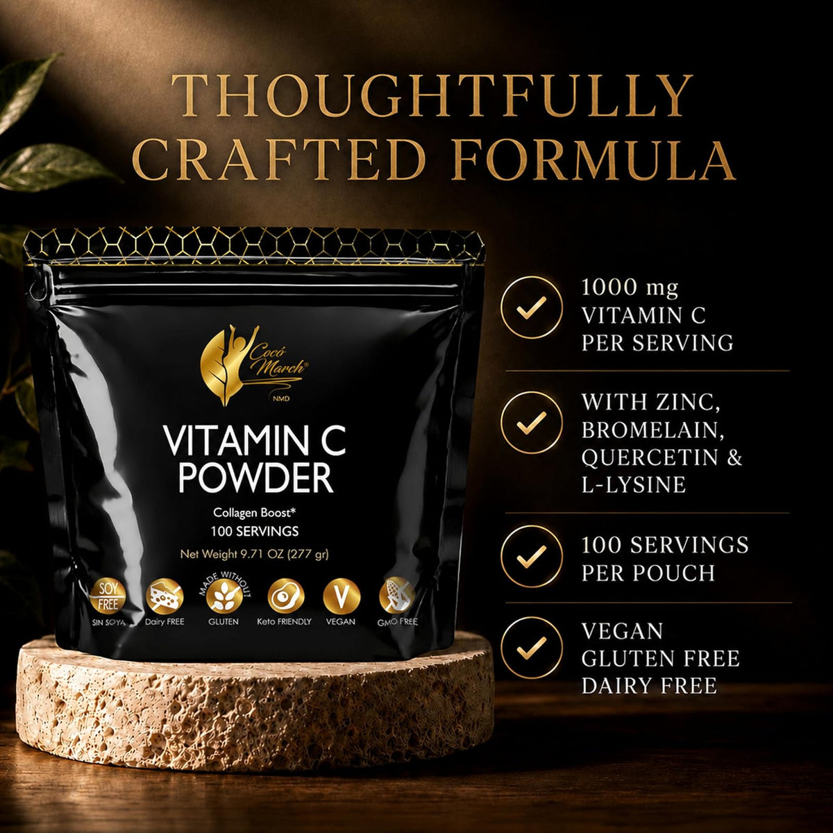 Natural vitamin C supplement for wellness