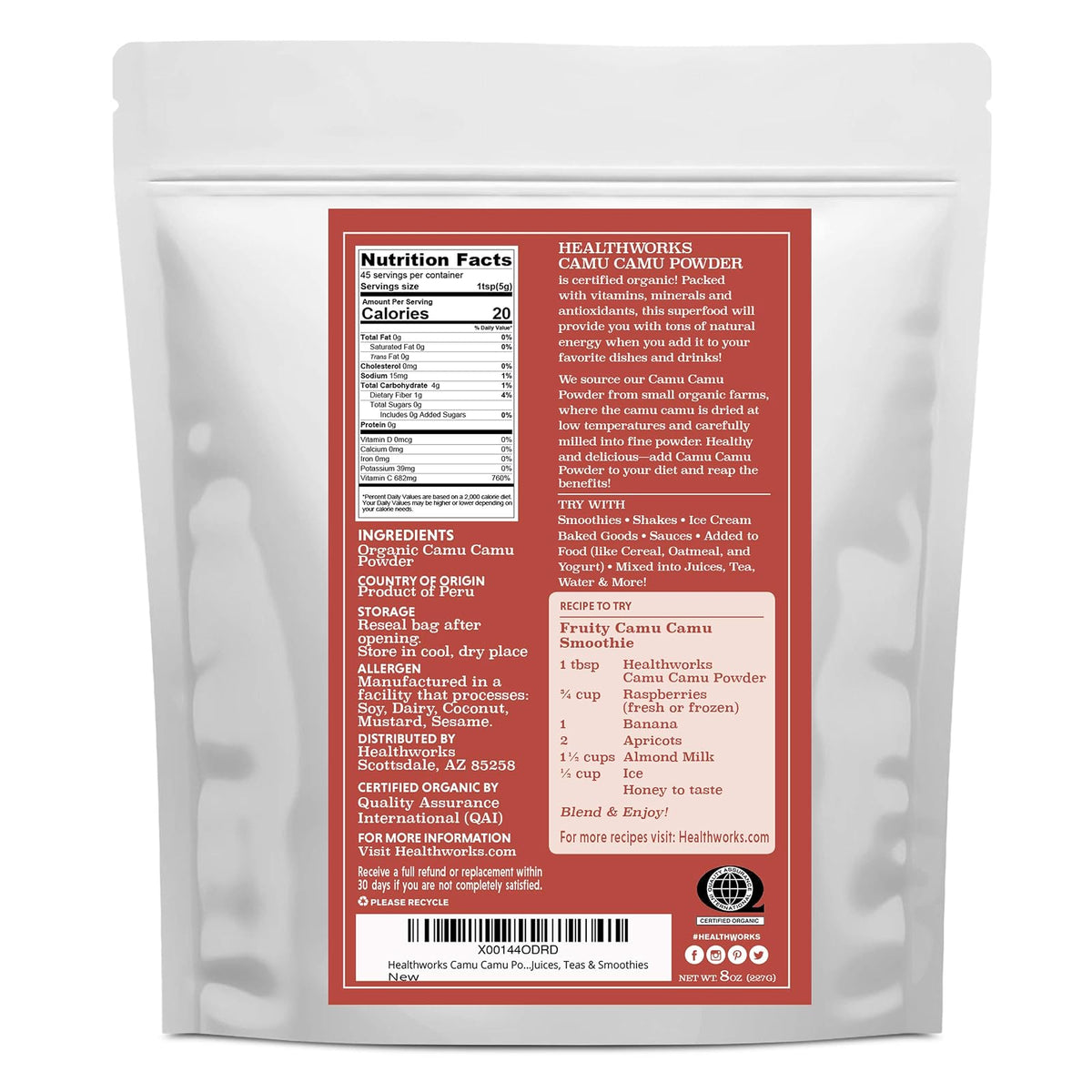 natural vitamin C supplement powder