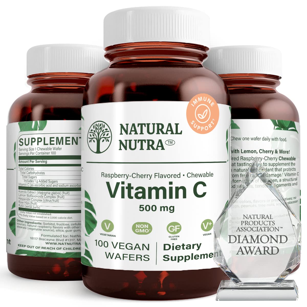 natural vitamin c vegan wafers