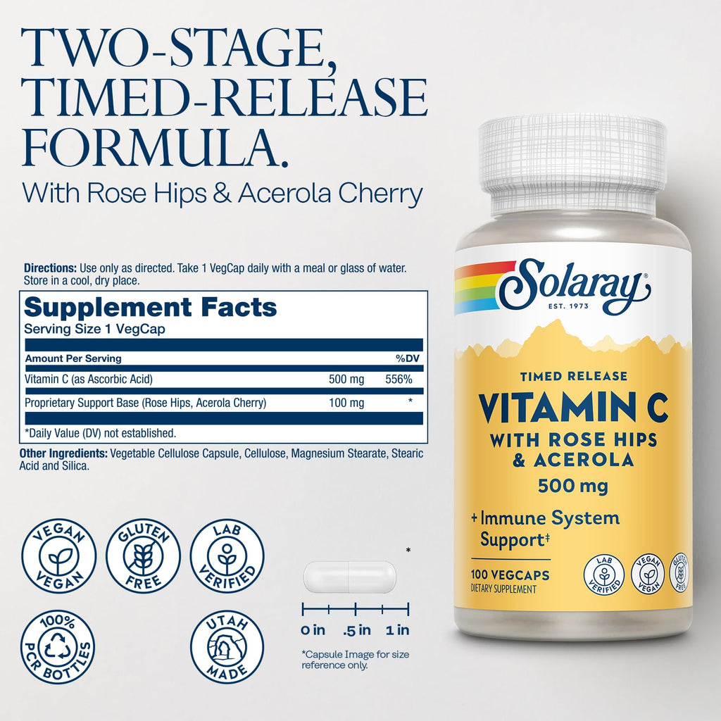 natural vitamin C with rose hips