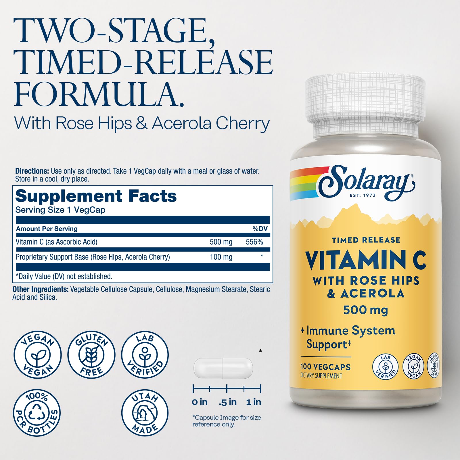 natural vitamin C with rose hips