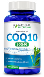 Natural Vitamin CoQ10 200 mg capsules