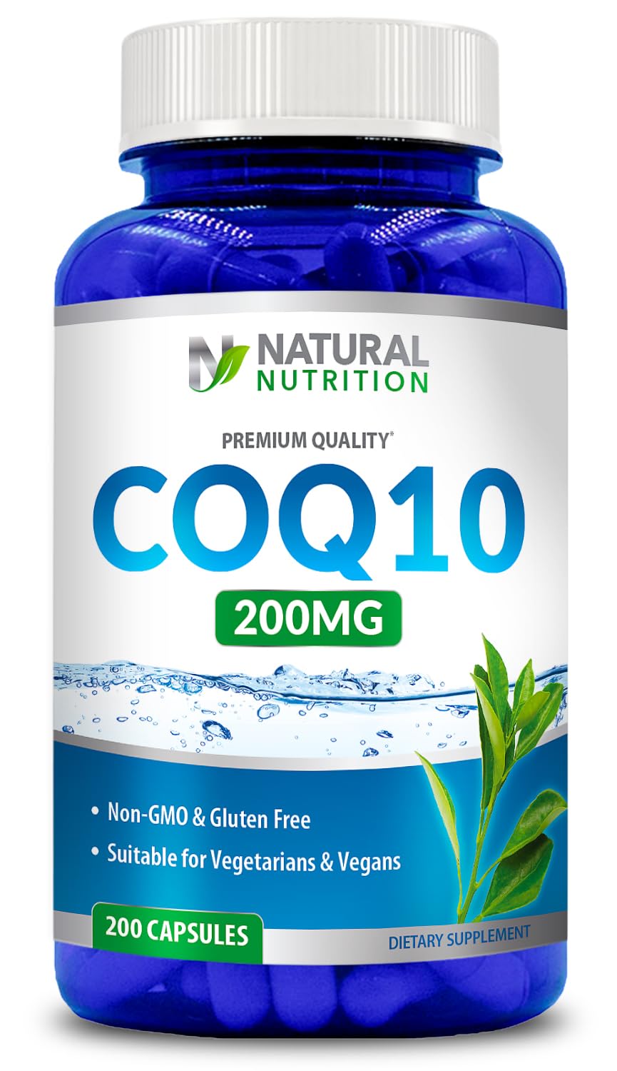 Natural Vitamin CoQ10 200 mg capsules