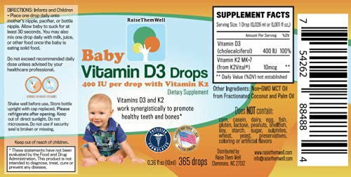 Natural vitamin D K liquid formula