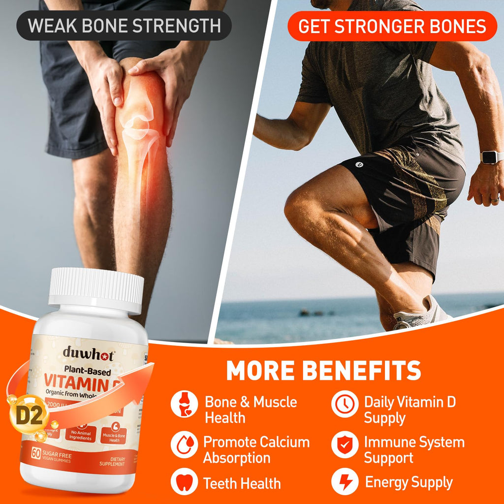 Natural vitamin D2 for bone strength