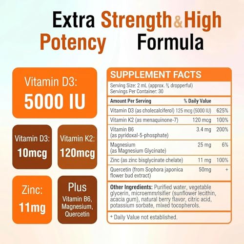 natural vitamin D3 and K2 drops