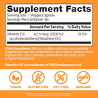 Natural vitamin D3 capsules for energy