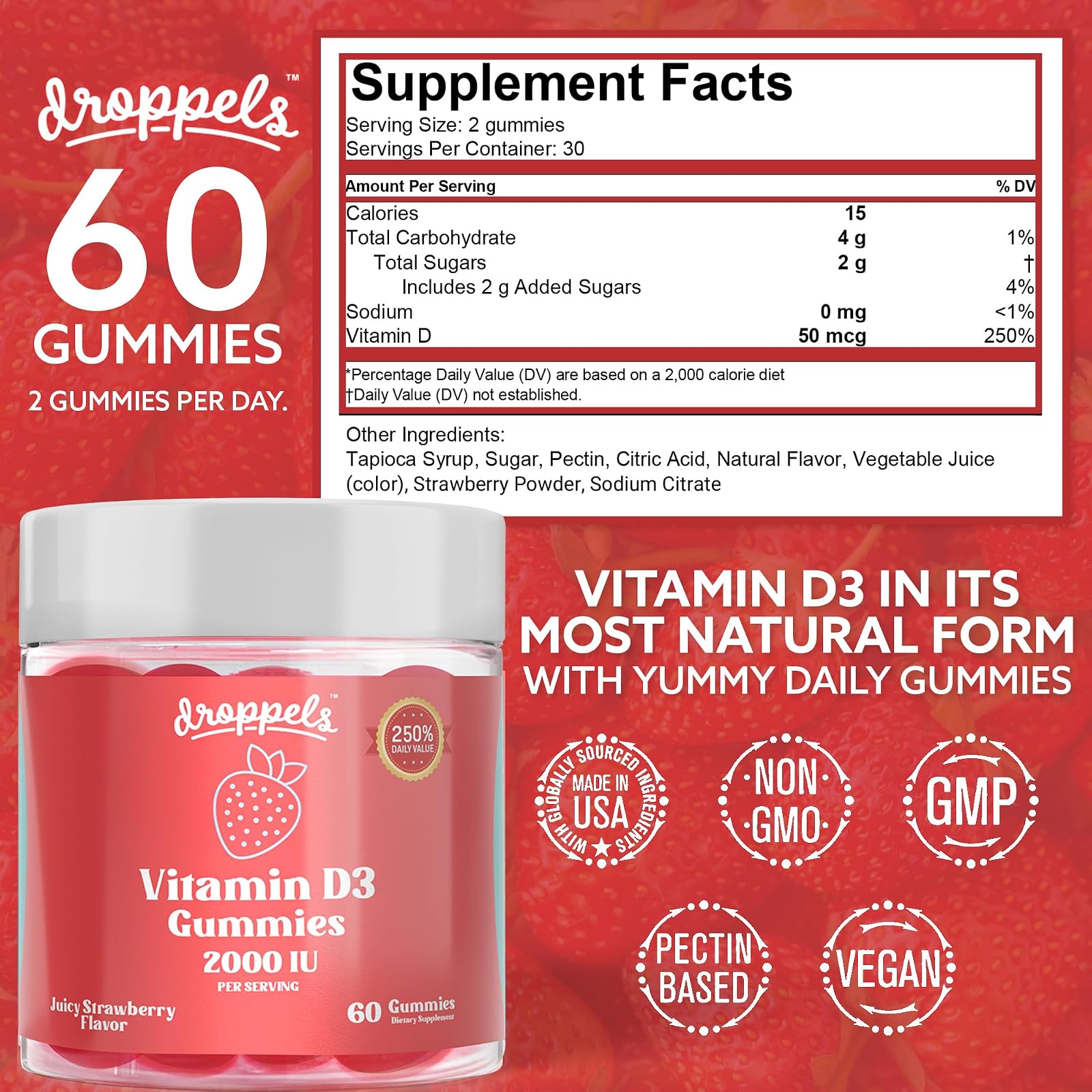 Natural vitamin D3 for strong bones