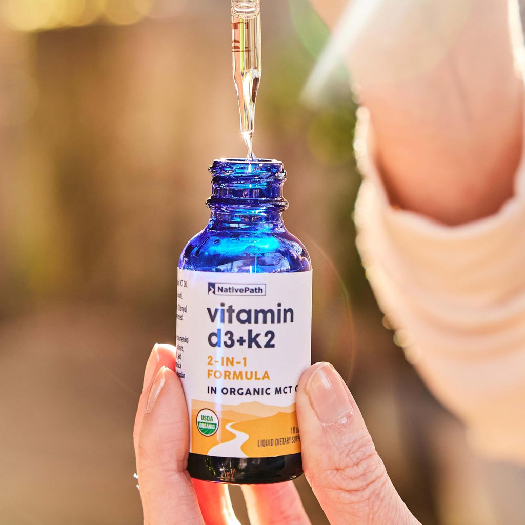 Natural vitamin D3 K2 for energy boost