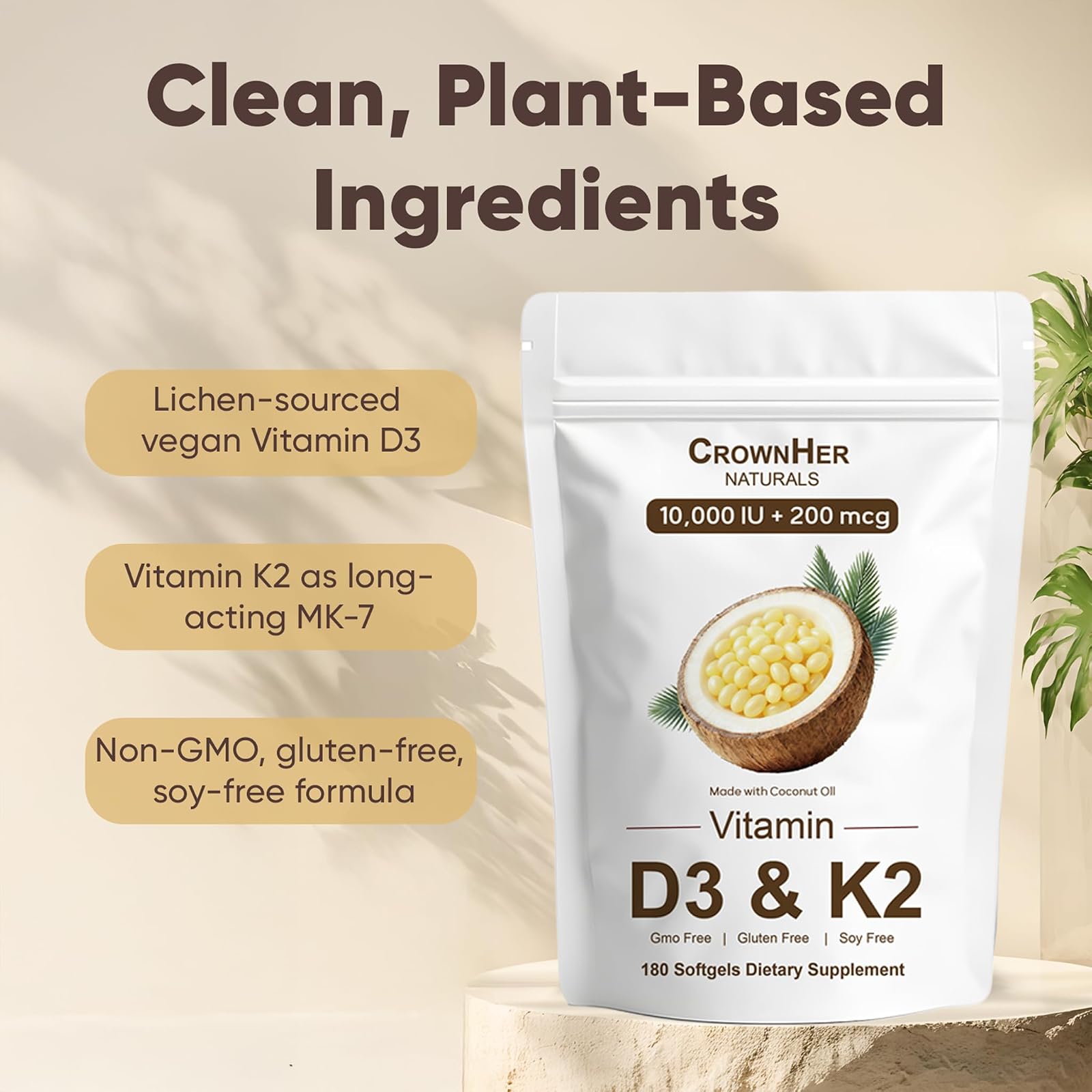 natural Vitamin D3 K2 for energy