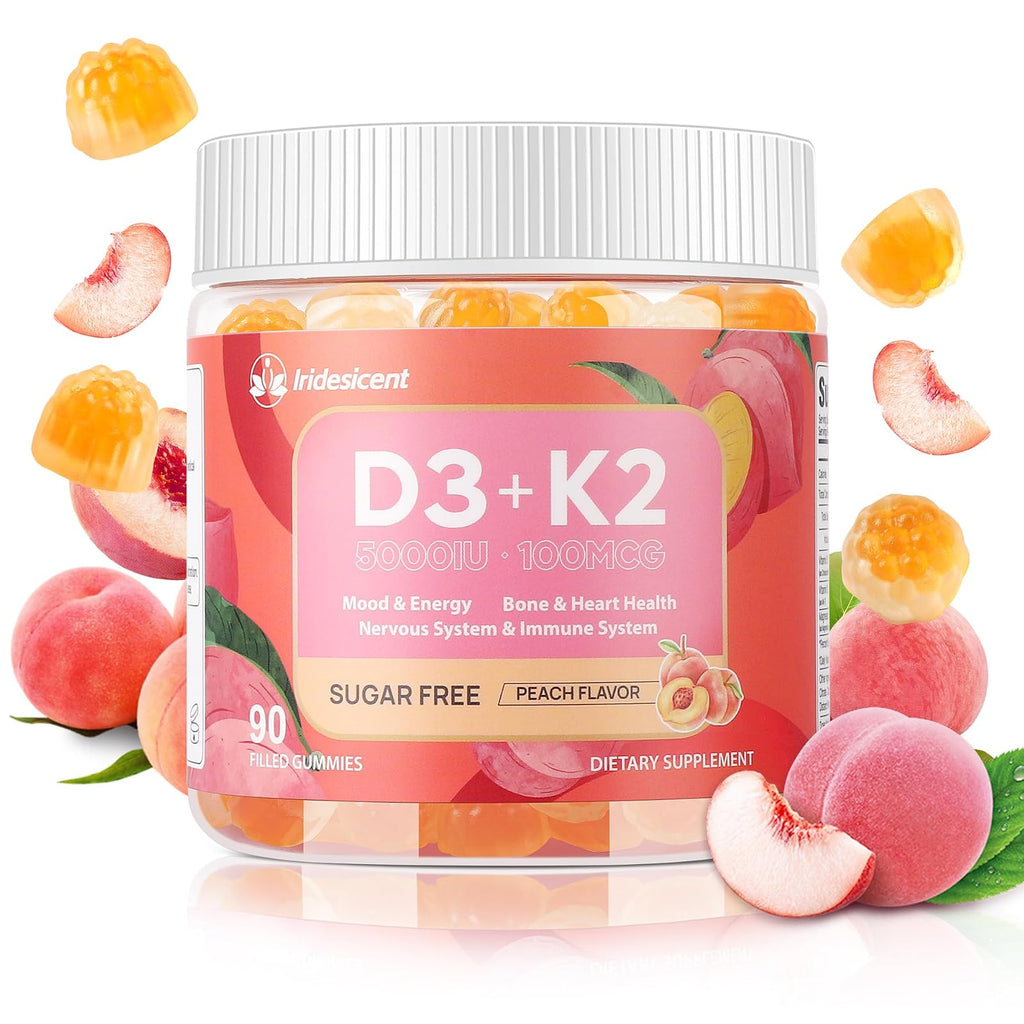 Natural vitamin D3 K2 gummy vitamins