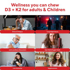 Natural vitamin D3 K2 supplement for energy