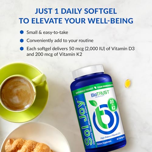 Natural Vitamin D3 K2 supplement