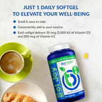 Natural Vitamin D3 K2 supplement