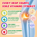 Natural vitamin D3 K2 supplement