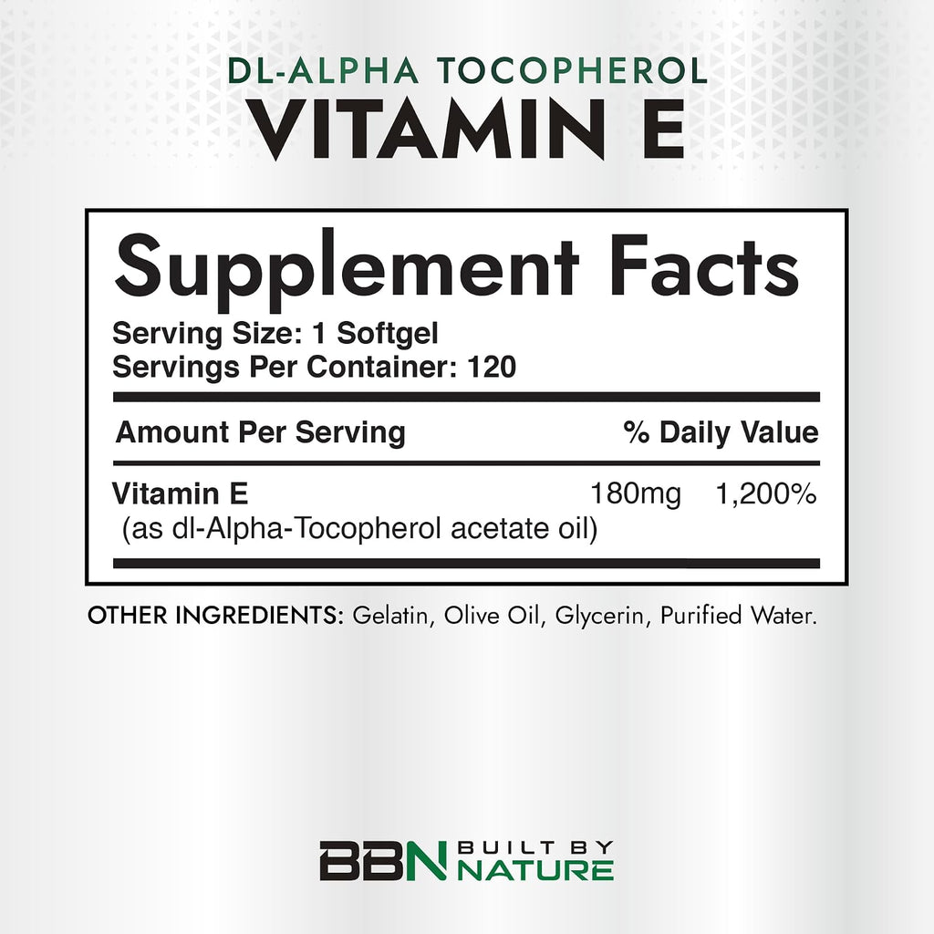 Natural vitamin E antioxidant support