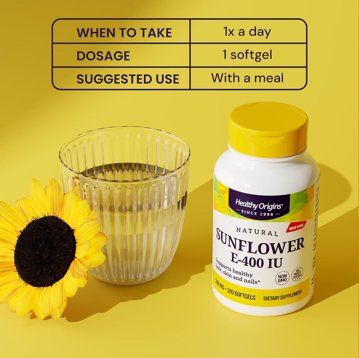 Natural vitamin e for skin health