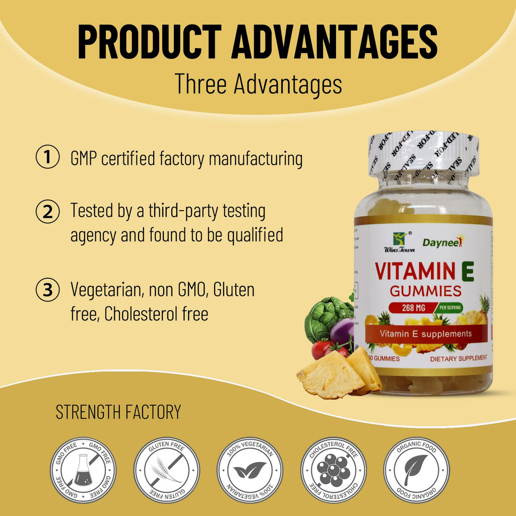 natural vitamin e gummies for antioxidant boost