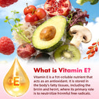 Natural Vitamin E Gummies for healthy hair