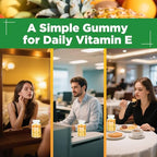 Natural vitamin E gummies for wellness