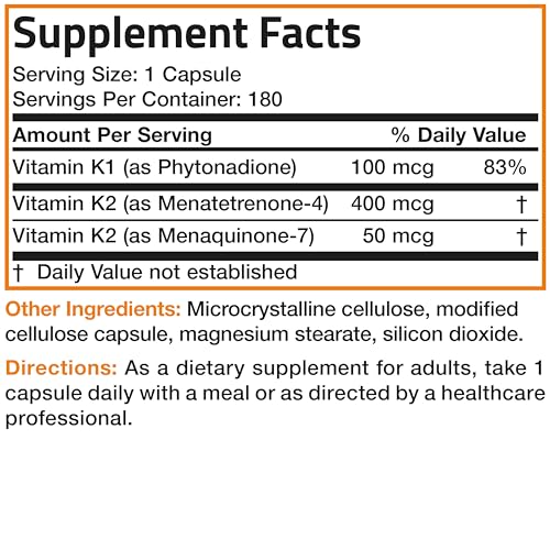 Natural vitamin K complex for vitality