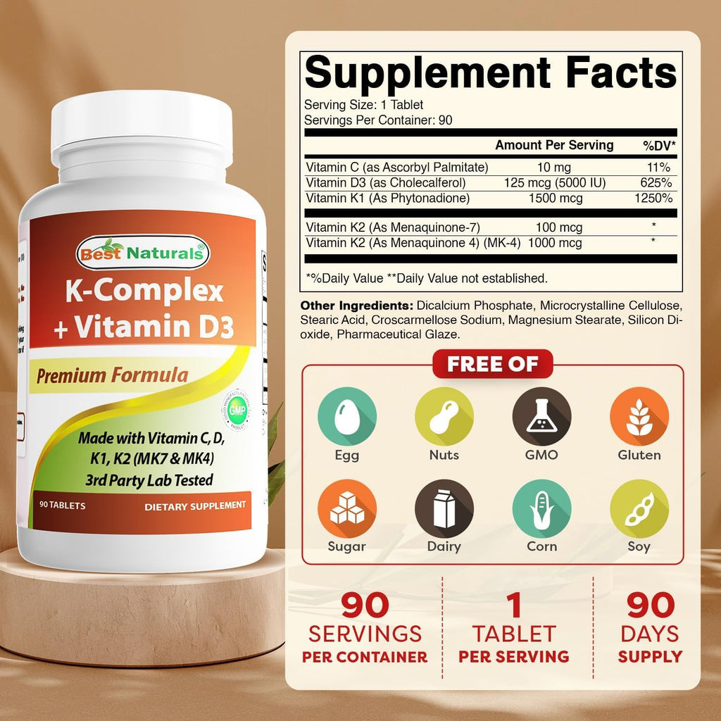 natural vitamin K complex tablets