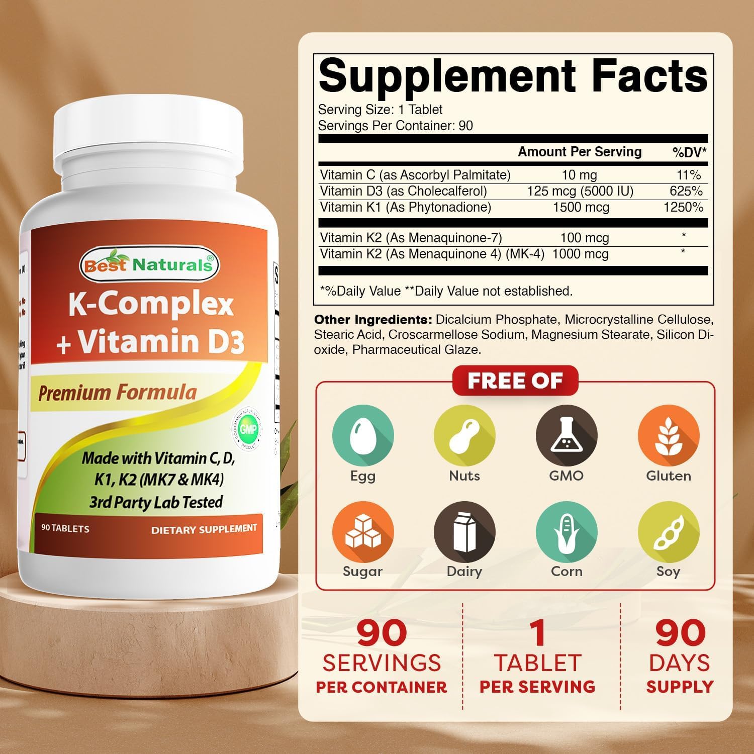natural vitamin K complex tablets