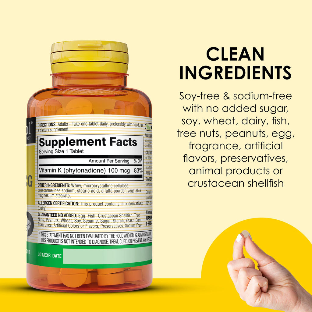 Natural vitamin K for calcium