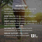Natural Vitamin K2 D3 for energy