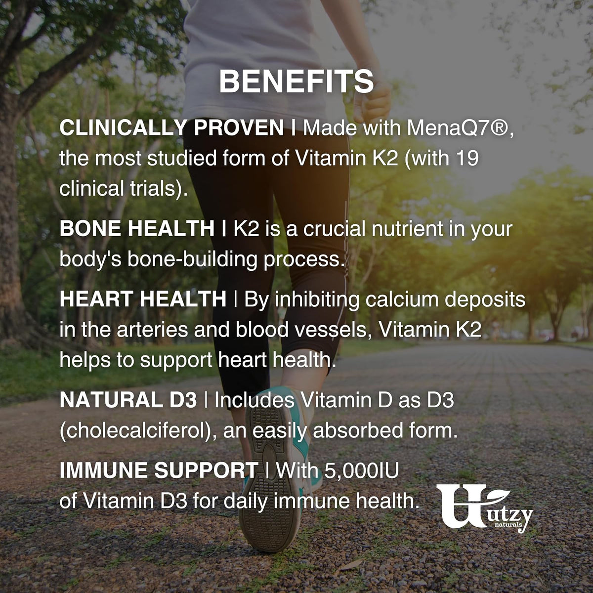 Natural Vitamin K2 D3 for energy