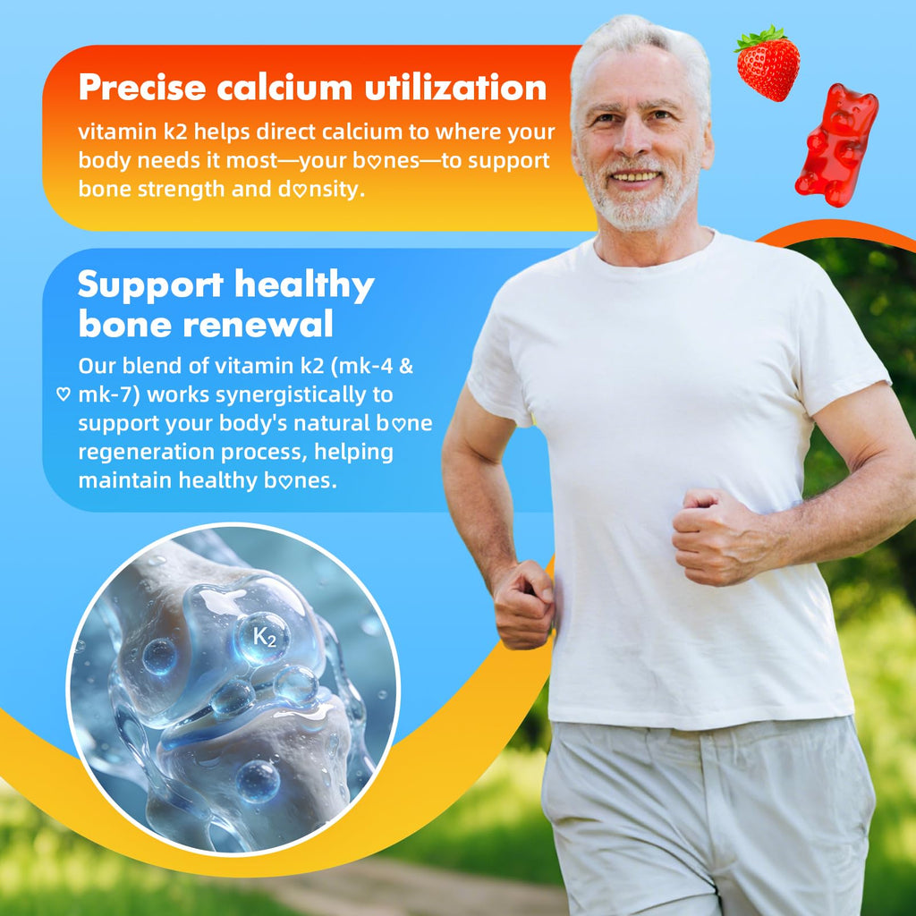 Natural vitamin K2 gummies for strong immunity