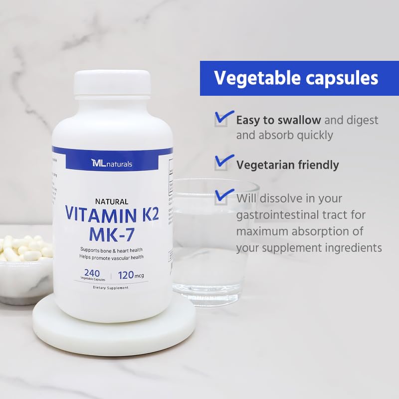 natural vitamin K2 MK-7 from ML Naturals