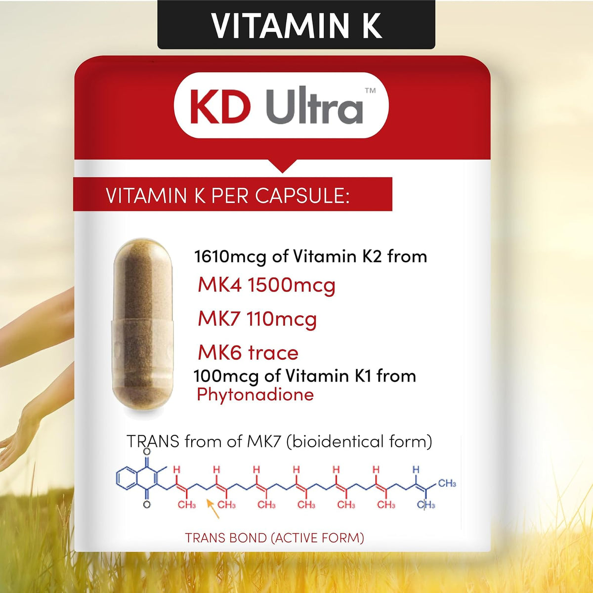 natural vitamin K2 MK7 supplement